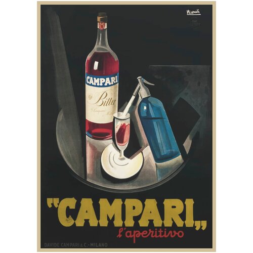 Постер / Плакат / Картина Campari 40х50 см в подарочном тубусе