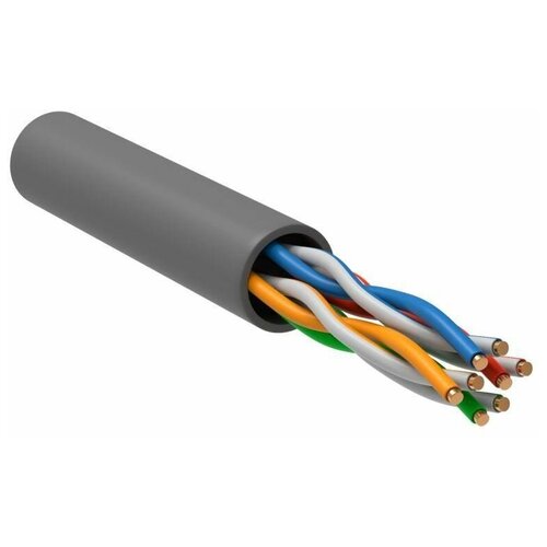 Кабель витая пара U/UTP кат.5 4х2х24AWG solid CCA PVC сер. (м) GENERICA BC1-C504-111-305-G