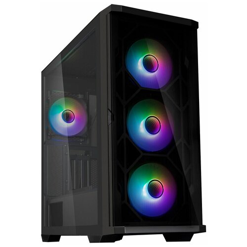 Корпус MidiTower Zalman Z10 DUO black (ATX, без БП, ARGB, 2xUSB3.2 Type-A + USB3.2 Type-C) (Zalman Z10 DUO)