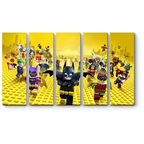 Модульная картина Лего - мир 140x84