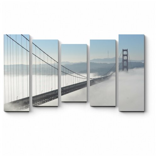 Модульная картина Туман над мостом "Золотые ворота"120x72