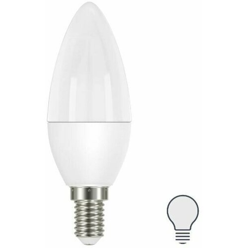 Набор лампочек Lexman 6шт Candle E14 175-250 В 6.5 Вт матовая 600 лм нейтральный белый свет