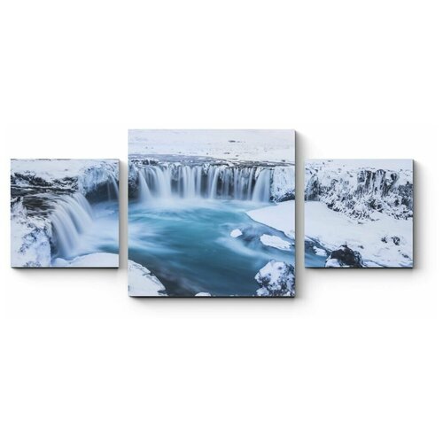Модульная картина Ледяная красота Исландии90x39