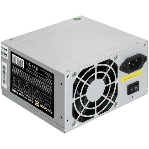Блок питания 450W ExeGate AB450, ATX, PC, 8cm fan, 24p+4p, 3*SATA, 2*IDE, FDD + кабель 220V в комплекте