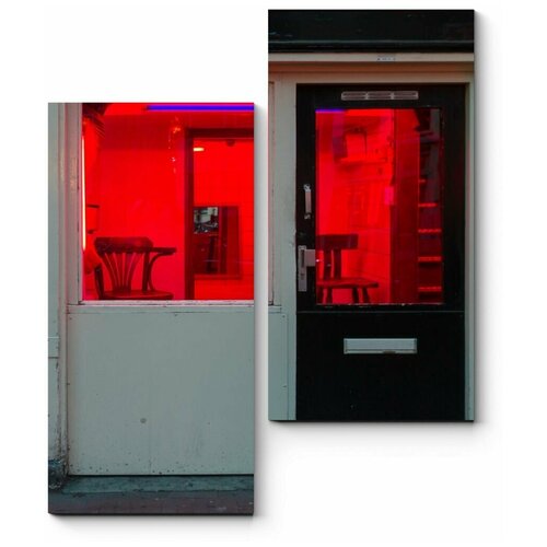 Модульная картина Улица красных фонарей 80x100