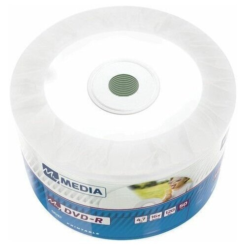 Диск MyMedia DVD-R 4,7 GB 16x Pack wrap (50шт) Color Printable (69202)