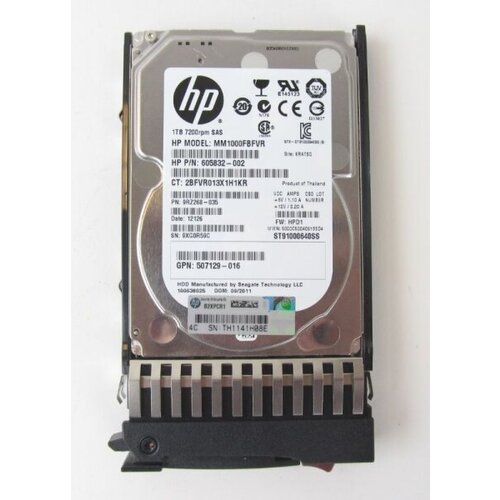 Жесткий диск HP MM1000FBFVR 1Tb SAS 2,5" HDD