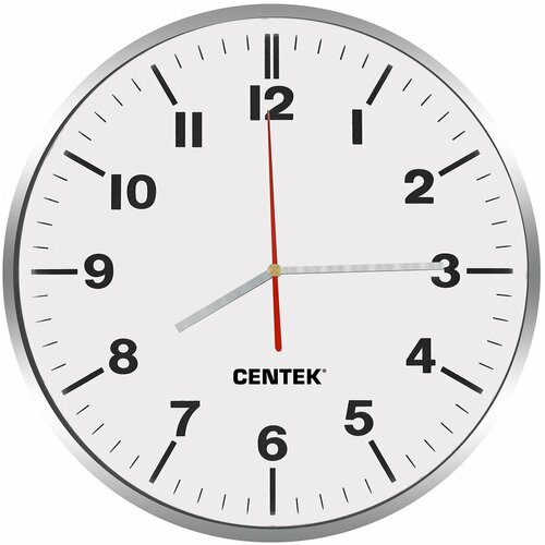 Часы настенные кварцевые CENTEK CT-7100, white