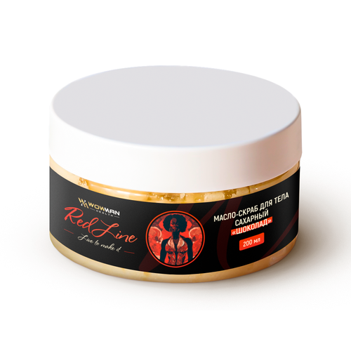 Масло-скраб для тела сахарный Шоколад WowMan REDLine Sugar Skrab