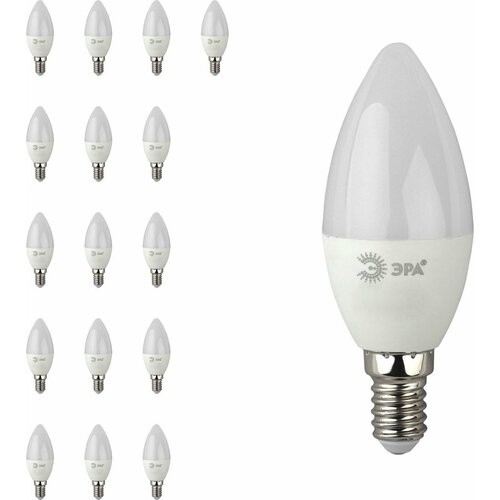 Светодиодная лампа ЭРА B35 8W эквивалент 55W 2700K 640Лм E14 свеча (комплект из 16 шт)