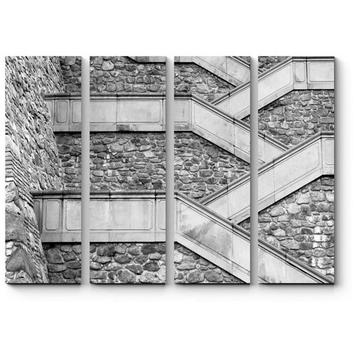 Модульная картина Необычная лестница в Братиславе130x98