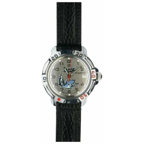 Наручные часы Восток Командирские 811817, черный, серебряный