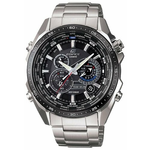Наручные часы CASIO Edifice EQS-500DB-1A1, серебряный, черный