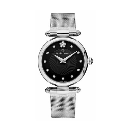 Наручные часы Claude Bernard 20500-3NPN2, черный, серебряный