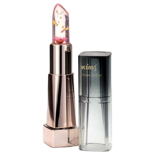 Kims Помада-бальзам Flower Lip Glow Crystal Pink, розовый/бежевый