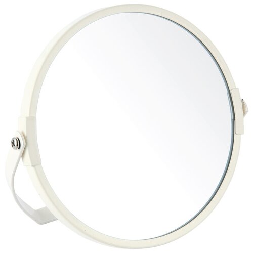 Зеркало косметическое рыжий КОТ Зеркало косметическое M-1602P двустороннее (1/Х2) (диаметр: 15 см, окраш. металл, стекло Увеличение