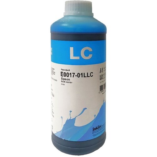 Фоточернила Inktec E0017-01LLC светло-голубые для Epson, для заправки СНПЧ и ПЗК