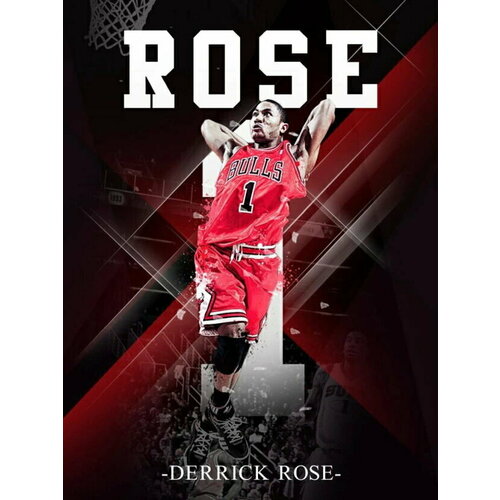 Плакат, постер на бумаге Derrick Rose/Деррик Роуз/спорт. Размер 60 х 84 см
