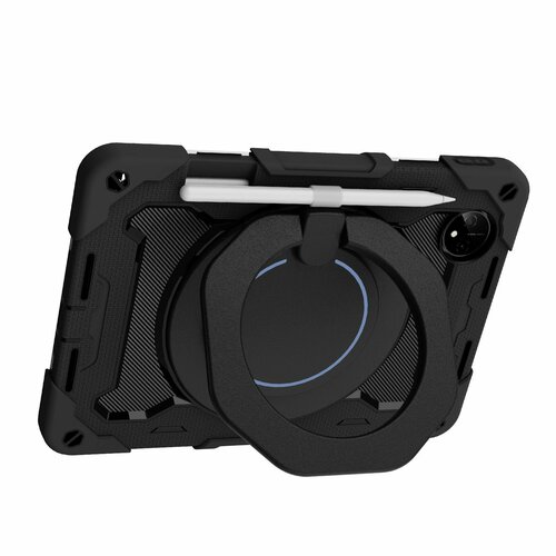 Чехол MyPads для планшета Huawei MatePad Pro 11 (2022) с большим кольцом-подставкой и слотом для пера, черный