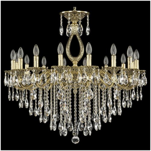 Люстра Bohemia Ivele Crystal 7202 72302/16/300 B GB, E14, 640 Вт, кол-во ламп: 16 шт., цвет: золотой