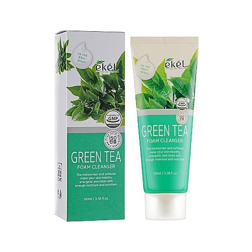 Ekel пенка для умывания с экстрактом зеленого чая Green Tea Foam Cleanser, 100 мл