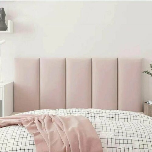 Стеновая панель; мягкая панель; изголовье кровати 30*70 см 4 шт; нежно-розовый