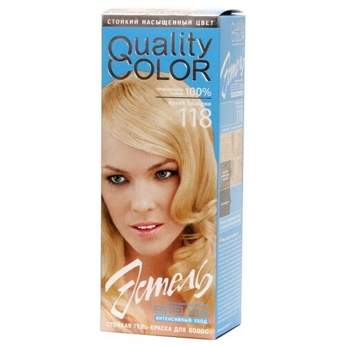 ESTEL Vital Quality Color стойкая гель-краска для волос, 118 яркий блондин, 50 мл