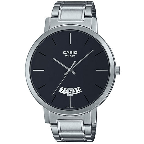 Наручные часы CASIO Collection MTP-B100D-1E, серебряный, черный