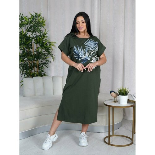 Платье размер 62, зеленый