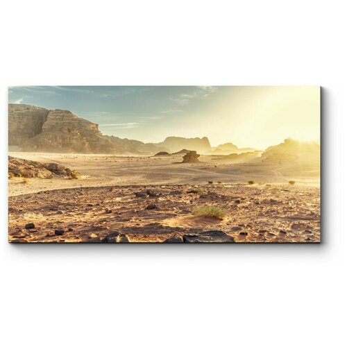 Модульная картина Освещенная солнцем пустыня 130x65