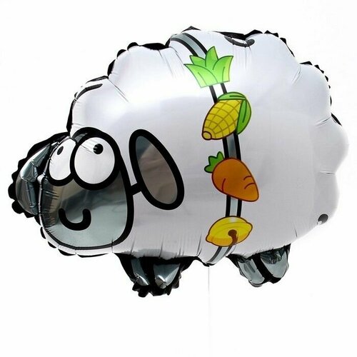 Воздушный шарик, фольгированный 24" "Акварельная овечка"