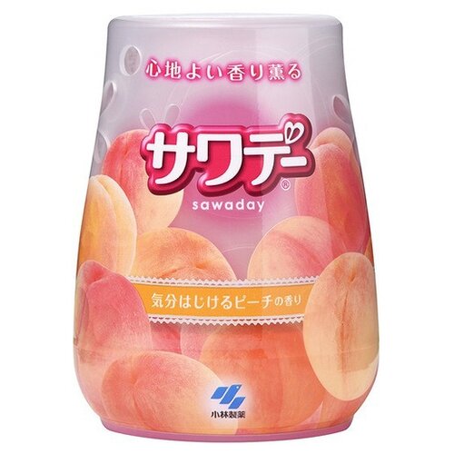 KOBAYASHI Освежитель воздуха для туалета Sawaday аромат персика в шампанском 140 г, , 