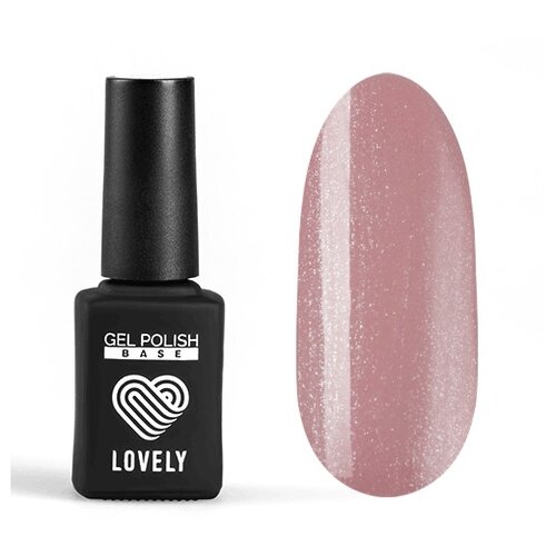 Lovely Nails Базовое покрытие Shine Camouflage Base c шиммером, BS01, 12 мл, 25 г