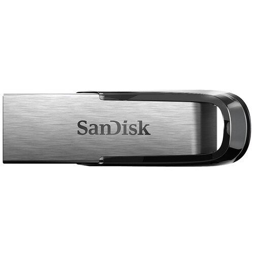 Флешка SanDisk Ultra Flair USB 3.0 128 ГБ, 1 шт., дымчатый серебристый/черный