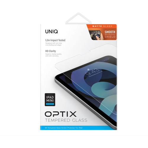 Матовое стекло Uniq для планшета iPad mini 6 OPTIX Matte Clear
