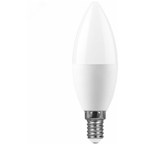 Лампа светодиодная LED 13вт E14 теплый матовая свеча