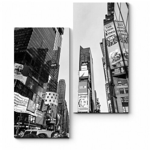 Модульная картина На Таймс-Сквер, Нью-Йорк 90x113