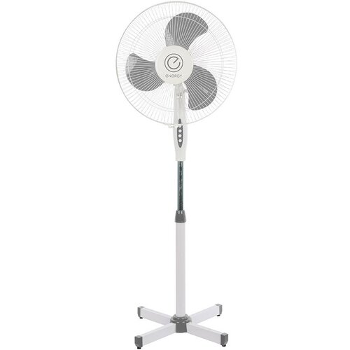 Вентилятор напольный 16"(40 см), 3 ск, 40 Вт, подсветка, 125 см высота, цвет серый