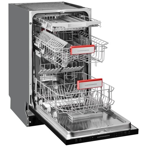 Встраиваемая посудомоечная машина 45см KUPPERSBERG GS 4557 черный (3 корз, луч)