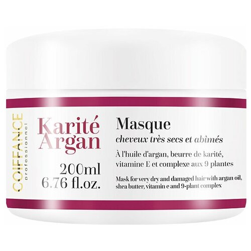 COIFFANCE PROFESSIONEL Karite Argan Маска для сухих и поврежденных волос, 200 мл