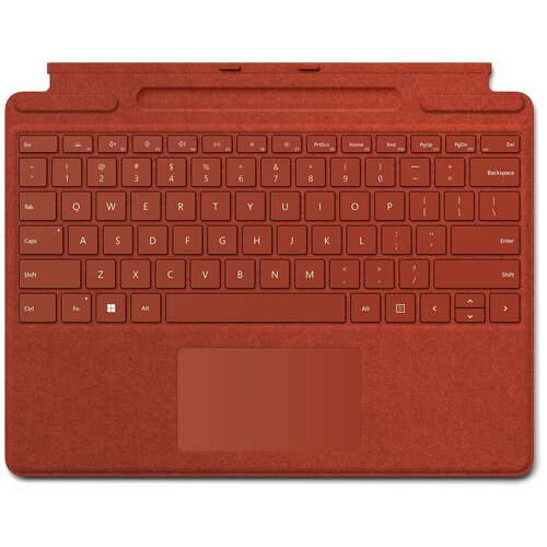 Клавиатура Microsoft Surface Pro X/8/9 Signature Keyboard Alcantara (Poppy red) RUS