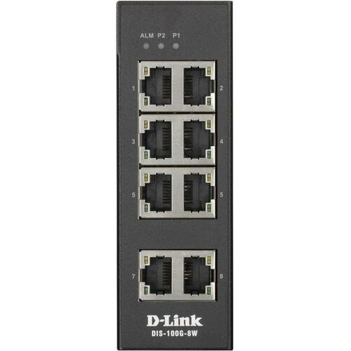 Коммутатор D-Link DIS-100G-8W/A1A 8G неуправляемый