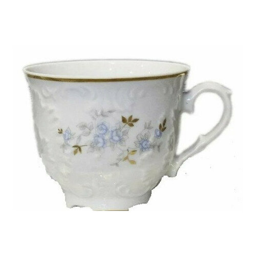 Набор чайных чашек 250 мл 6 шт Cmielow "Рококо /Голубой цветок" / 330564