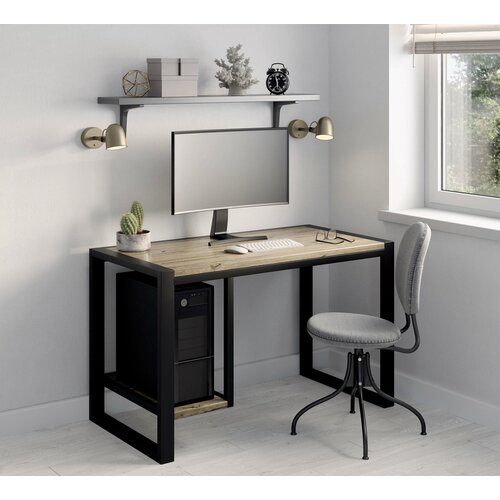 Компьютерный стол, письменный стол, офисный стол в стиле лофт Modern Plus 122х64х75