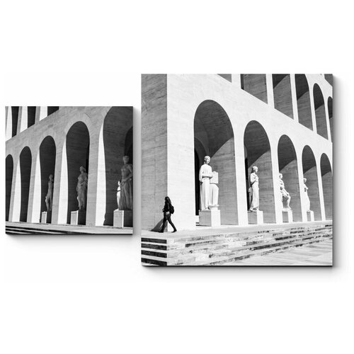 Модульная картина Дворец итальянской цивилизации 170x102