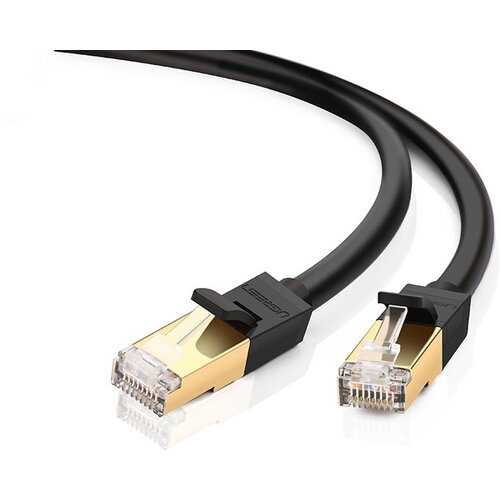 Патч-корд UGreen 11269 NW107 Cat 7 F/FTP Lan Cable, 2 м, 1 шт., черный