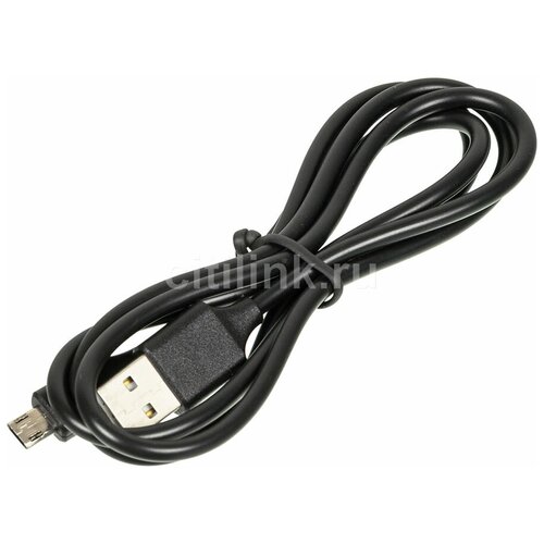 Кабель Buro Reversible USB - microUSB (BHP MICROUSB 1M), 1 м, черный