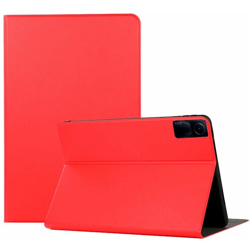 Чехол для планшета Redmi Pad 2022 10,6 дюйма, кожаный, трансформируется в подставку (красный)