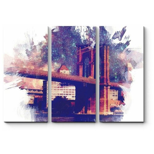 Модульная картина Бруклинский мост, Нью-Йорк 130x93