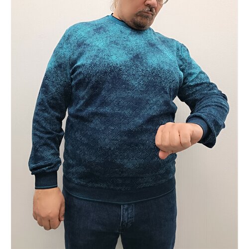 Пуловер размер 62, бирюзовый